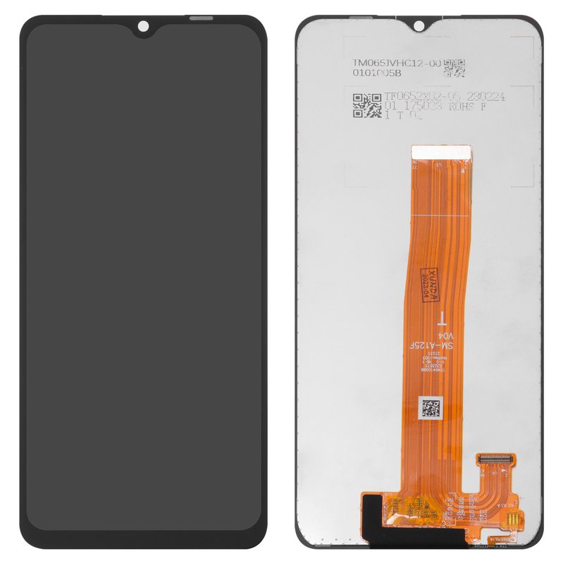 LCD compatible with Samsung A125F Galaxy A12, (black, without frame ...