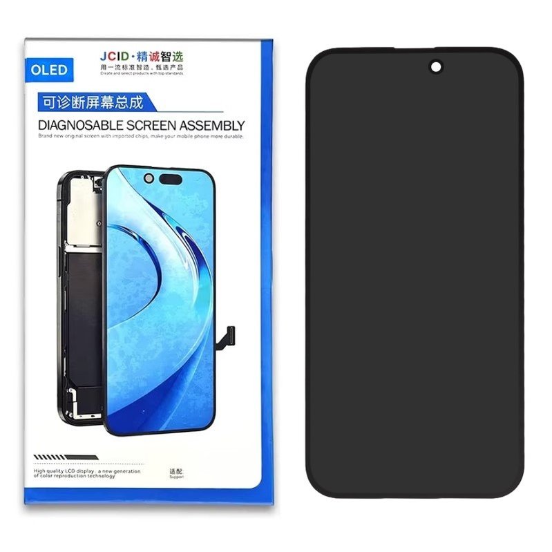 Pantalla LCD puede usarse con iPhone 14 Pro Max, negro, con marco, sin ...