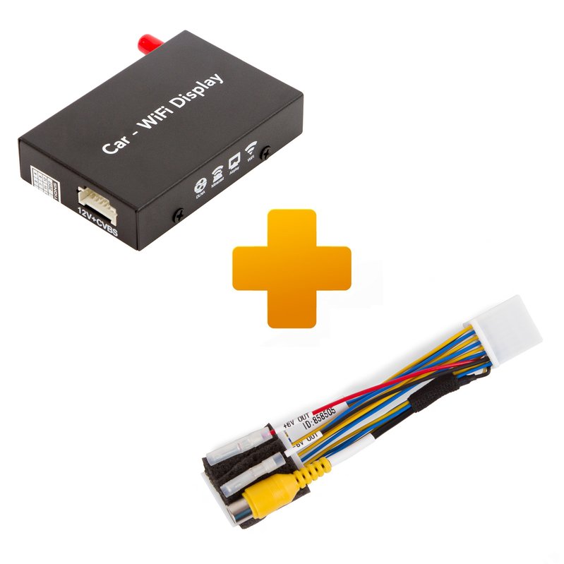 Smartphone/iPhone Wi-Fi Mirroring Adapter and Connection Cable Kit for ...