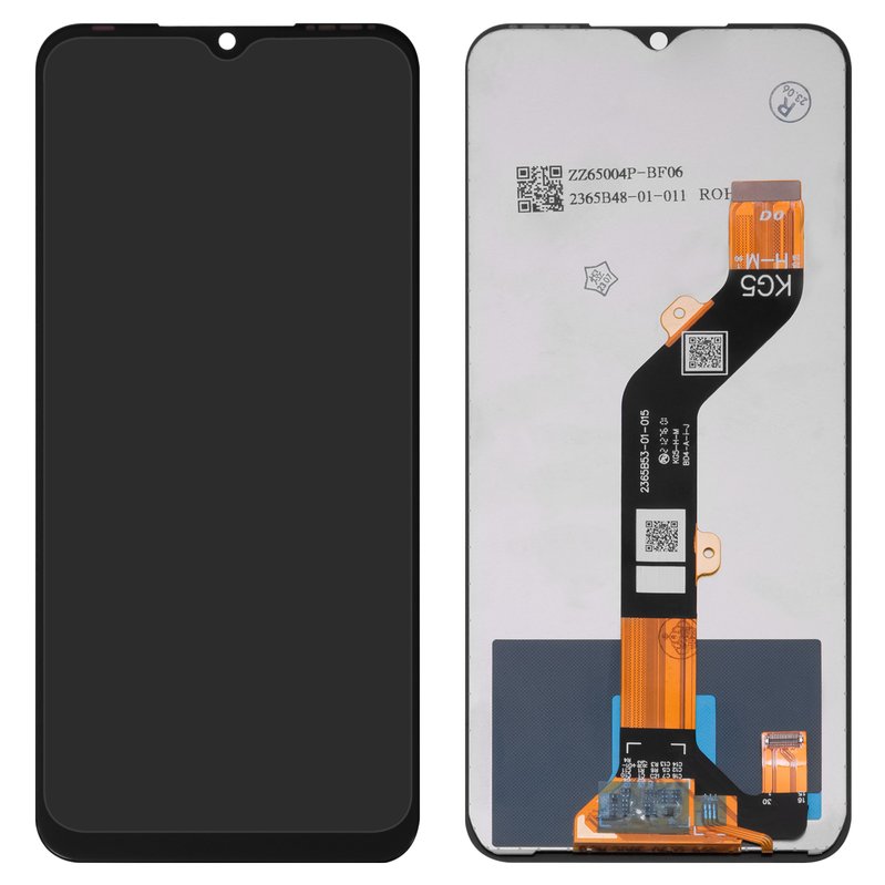 LCD compatible with Tecno Spark Go (2022), (black, without frame, High Copy, KG5m, FPC6513-6 ...
